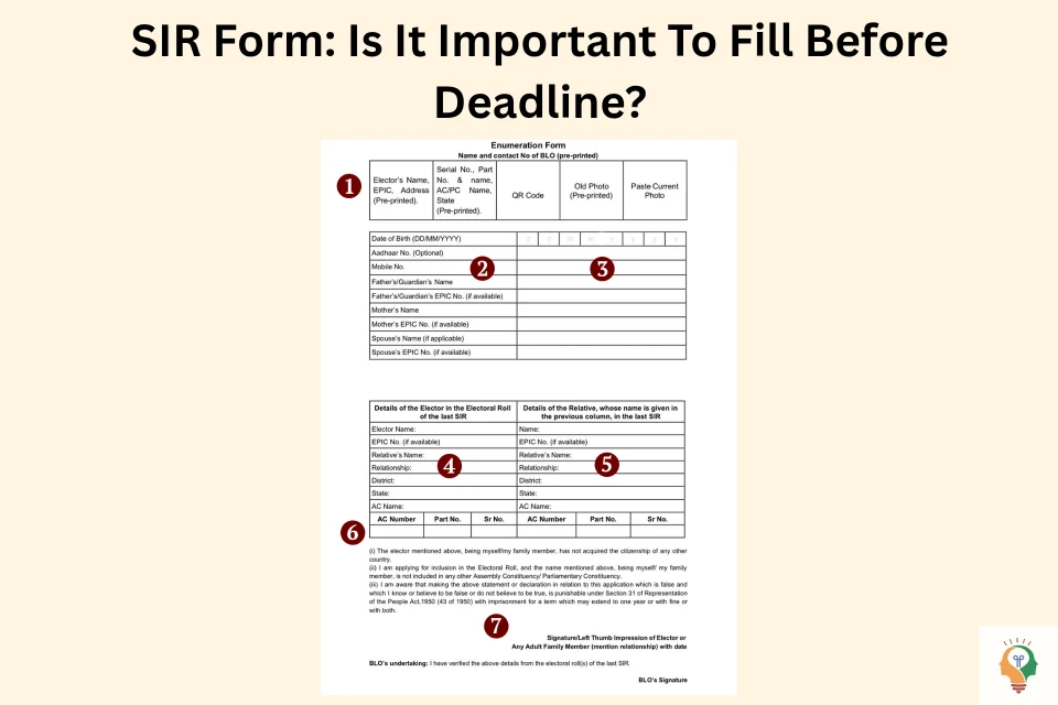 Why Is It Important To Fill Out The SIR Form Before The 11th Of December?