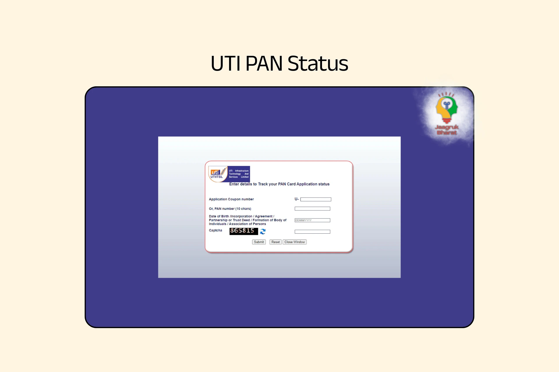 UTI PAN Track Status | Check Your PAN Card Current Status